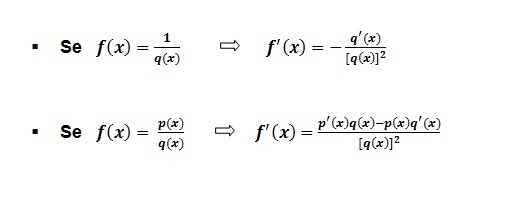 Derivata del reciproco e del quoziente: formule ed esercizi svolti